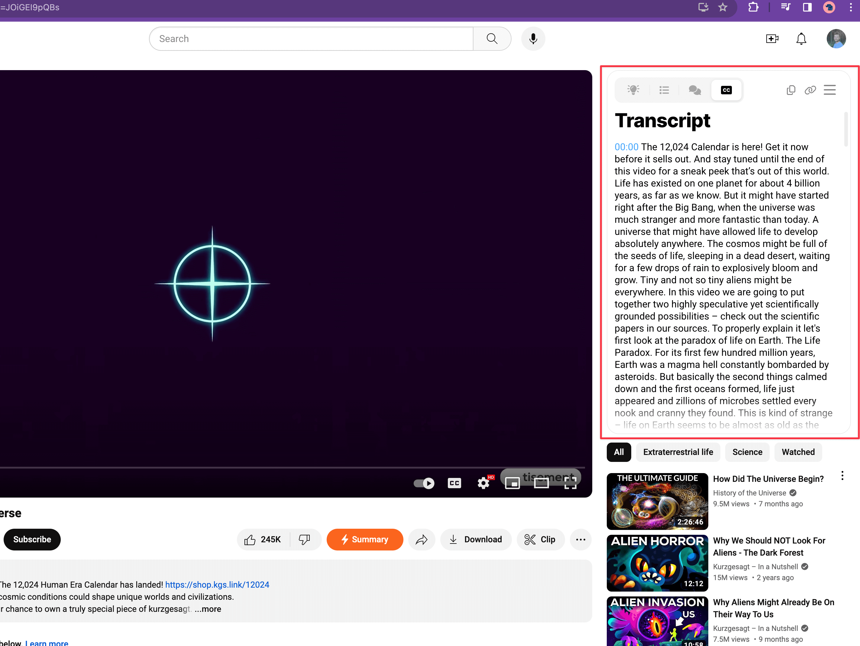 Trình tải phụ đề YouTube trực tuyến — Eightify